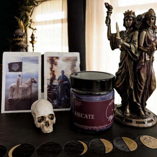 Hecate Crystal Candle | Witch's Mark