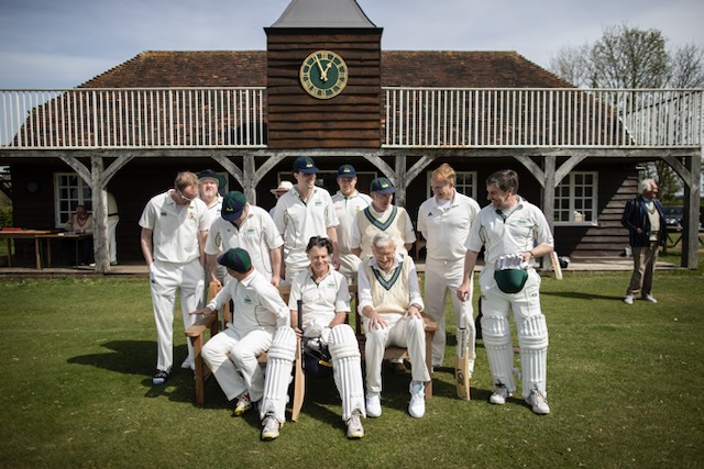 The best cricket team photo at Hambledon