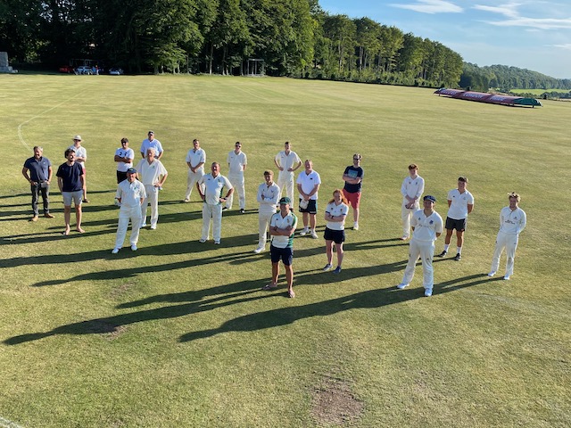 The best cricket team photo at Hambledon