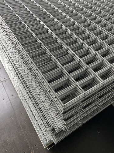 Galvanised Wire Mesh Panels 200cm x 100cm, 100mm x 50mm Holes, 4mm (8 ...
