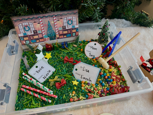 Santa’s Workshop Sensory Bin | bright-spot