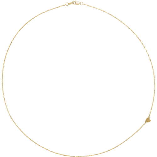 Sideways Off-Center Heart Necklace | Jewelry Loft