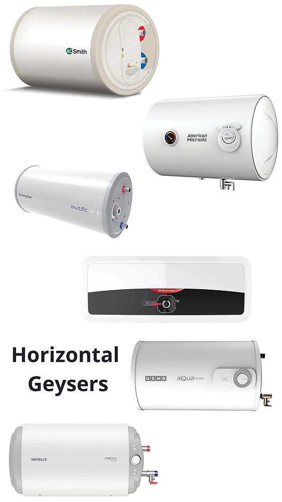 Geyser above False Ceiling: Buy Horizontal Geysers