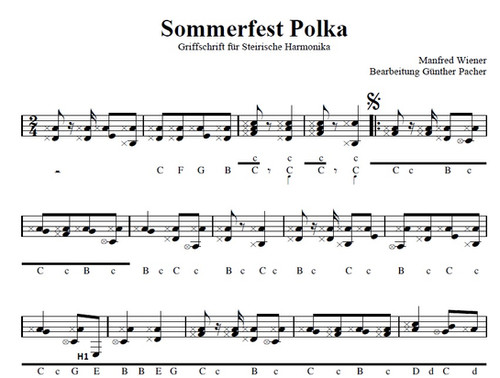 Sommerfest Polka | pachernoten.net