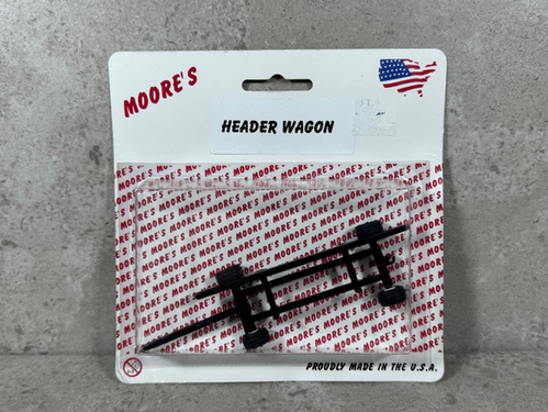 1/64 Moore’s Farm Toys Header Wagon Black (8 Row Head) | FarmToys4You