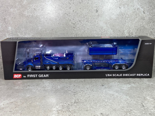 1/64 Kenworth T880 Rogue Dump w/ Rogue Transfer Dump Trailer-Blue ...