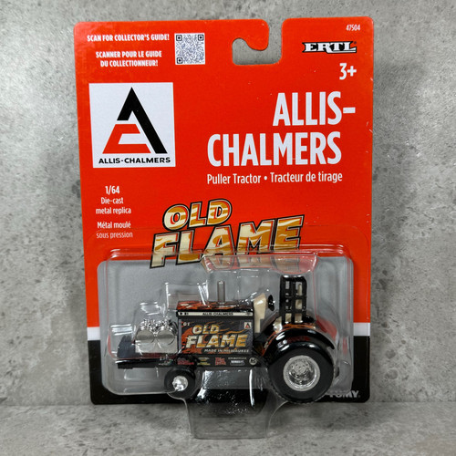 1/64 Allis Chalmers D21 Pulling Tractor “Old Flame” Black Chase Unit ...