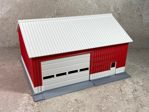 1/64 3D Printed Small Shop-Red/White | FarmToys4You