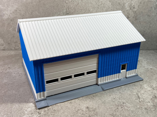 1/64 3D Printed Small Shop-Blue/White | FarmToys4You