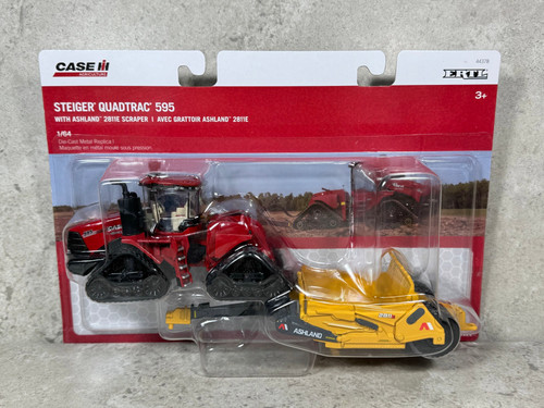 1/64 Case IH Steiger 595 Quadtrac w/ Ashland 2811E Scraper | FarmToys4You
