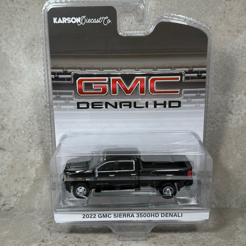 1/64 GMC Sierra 3500 Dually Denali Ebony Twilight Metallic | FarmToys4You
