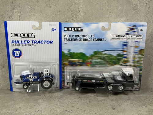 1/64 Ertl Pulling Tractor 79th Anniversary w/ Pulling Sled | FarmToys4You