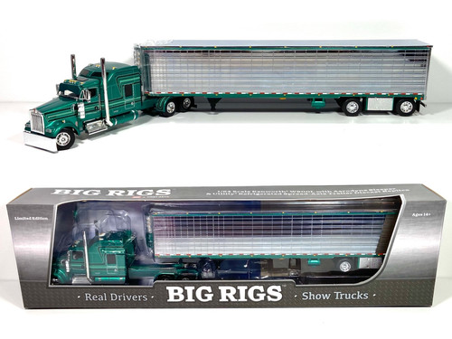 1/64 Kenworth W900L w/ Chrome Reefer-Hardwick Motor Freight | FarmToys4You