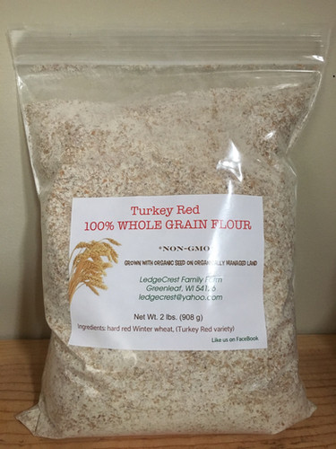 Turkey Red Whole Grain Wheat Flour 2lbs | foxcitiesfarm
