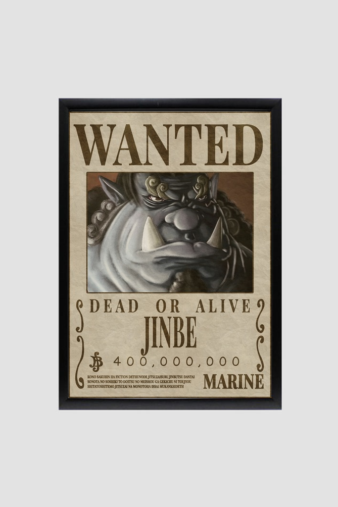 One Piece Jinbe Wanted Poster | nookandcanvas
