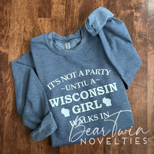 WISCO Girl Sweatshirt - Blue | BearTwinNovelties