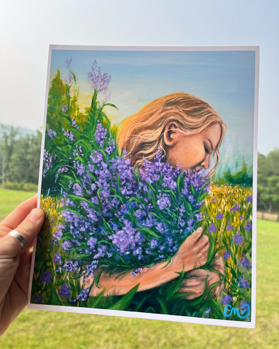 Lady in Lavender | Efarewellartistics