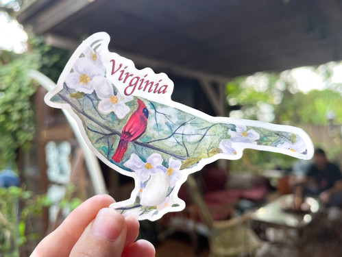 Virginia State Bird and Flower | Efarewellartistics