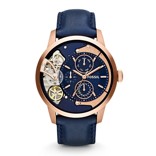 Armen Watches | Fossil Townsman Multifunction Men's Watch - Navy/Blue ...