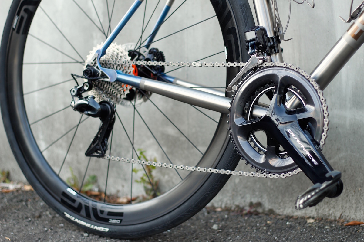 William's custom EQUILIBRIUM titanium disc road bike