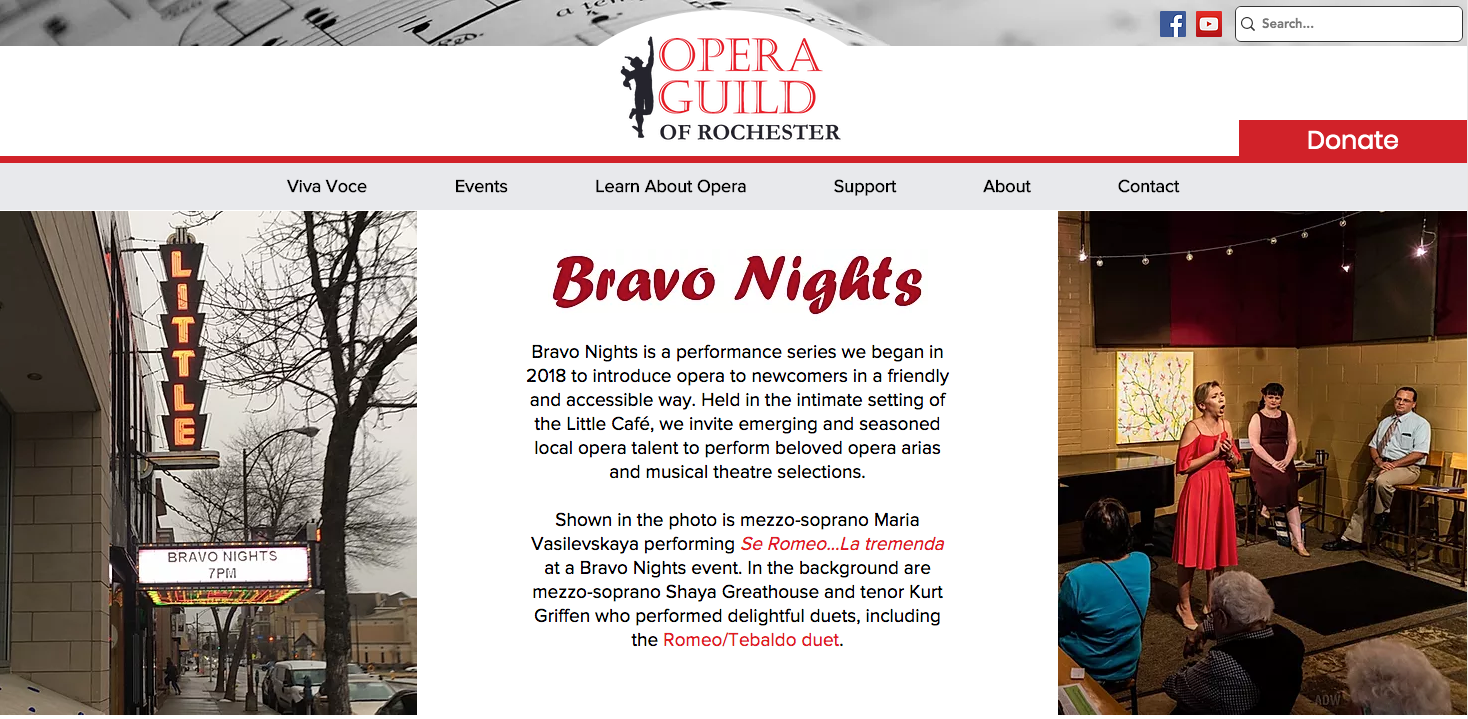 Bravo Nights | Opera Guild of Rochester