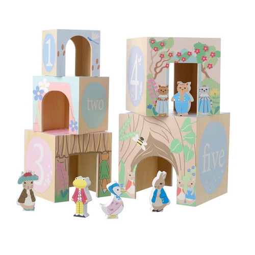 Peter Rabbit™ Wooden Stacking Cubes | Three Little Ones