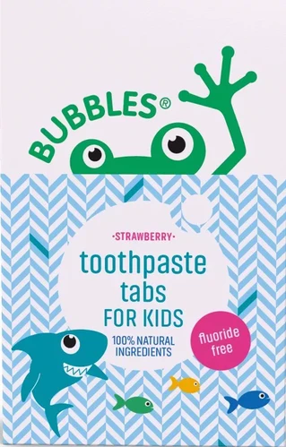 Bubbles Natural Toothpaste Tabs- Fluoride Free | Three Little Ones