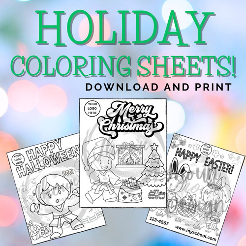 Holiday Coloring Sheets | Jhoundesigns