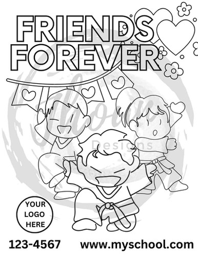 Friendship Ninja Coloring Page | Jhoundesigns