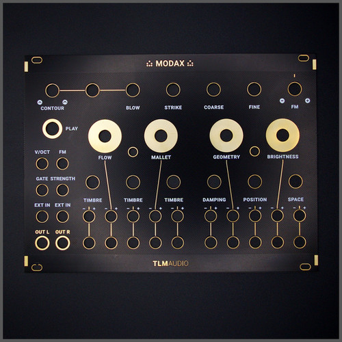 MODAX - TLM AUDIO FRONT PANEL (Black Panel for Mutable Instruments ...