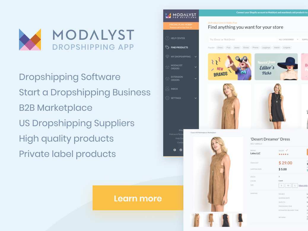 Modalyst - Dropshipping | Wix App Market | Wix.com