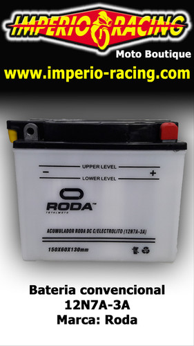 Bateria 12N7A-3A Convencional 12V7Ah / Roda | imperio-racing