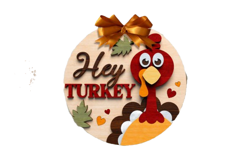 Hey Turkey Door/Wall Sign | Sunburst Studio