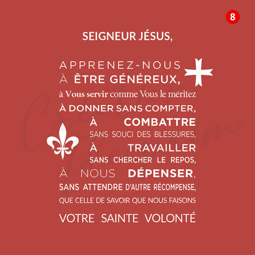 Toile prière scoute | IDEOprim