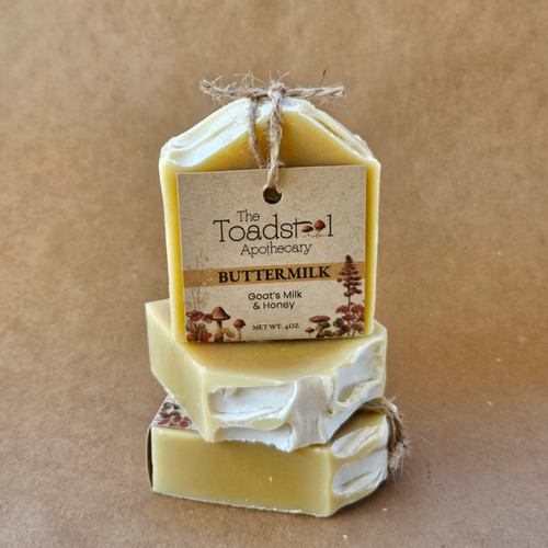 "Buttermilk" Goat's Milk Soap Bar 4oz | The Toadstool Apothe