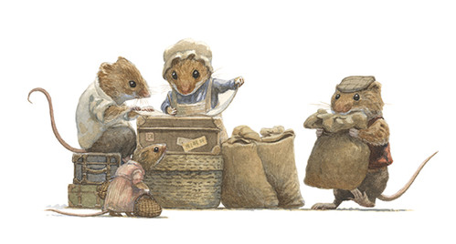 'Mice Packing' Small Print | chris-dunn