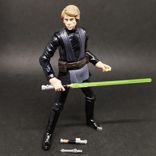 Black series 3.75" LUKE SKYWALKER jedi knight (lightsaber construction ...