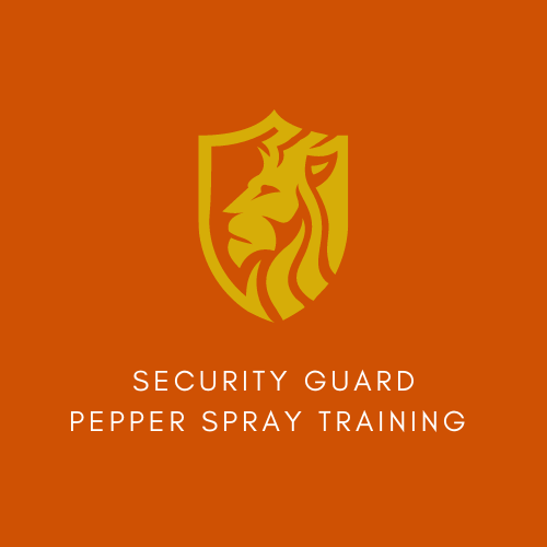 Security Guard Pepper Spray Training | Security Academy