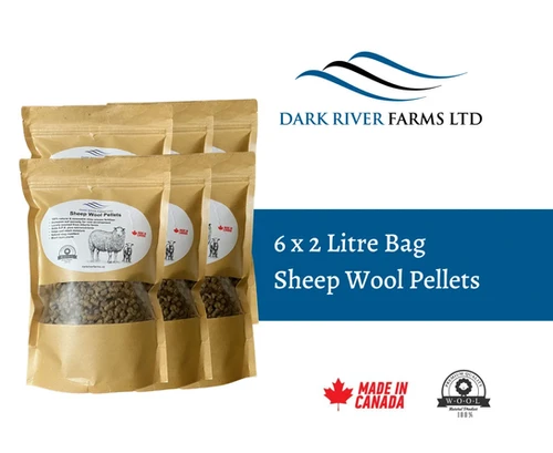 Wool Pellets Case of 6 - 2 Litre Bags | Dark River Farms