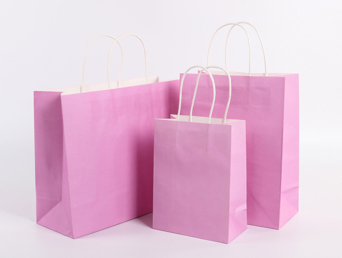 Buy Kraft Paper Gift Bags With Handle Wholesale & Custom Bag