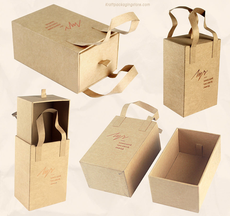 Custom Made Rigid Cardboard Sliding Drawer Gift Boxes | Kraft Packaging ...