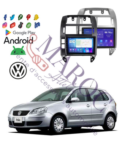 Android autoradio Pour Volkswagen Polo 2004-2011 multimédia | Maroc ...
