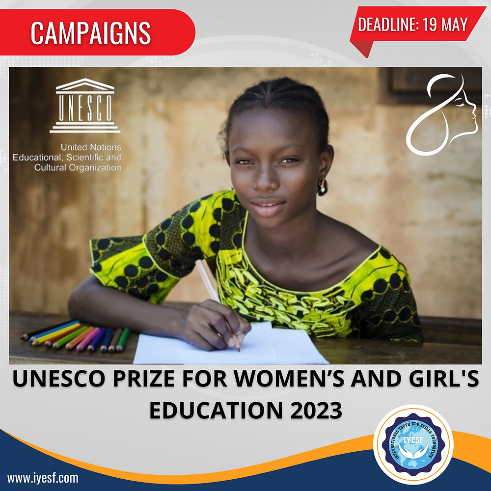 UNESCO Prize for Women’s and Girls’ Education 2023