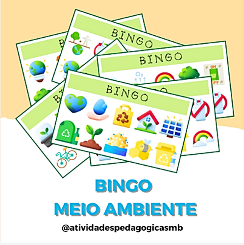 BINGO meio ambiente (editável) | Atividades Pedagógic