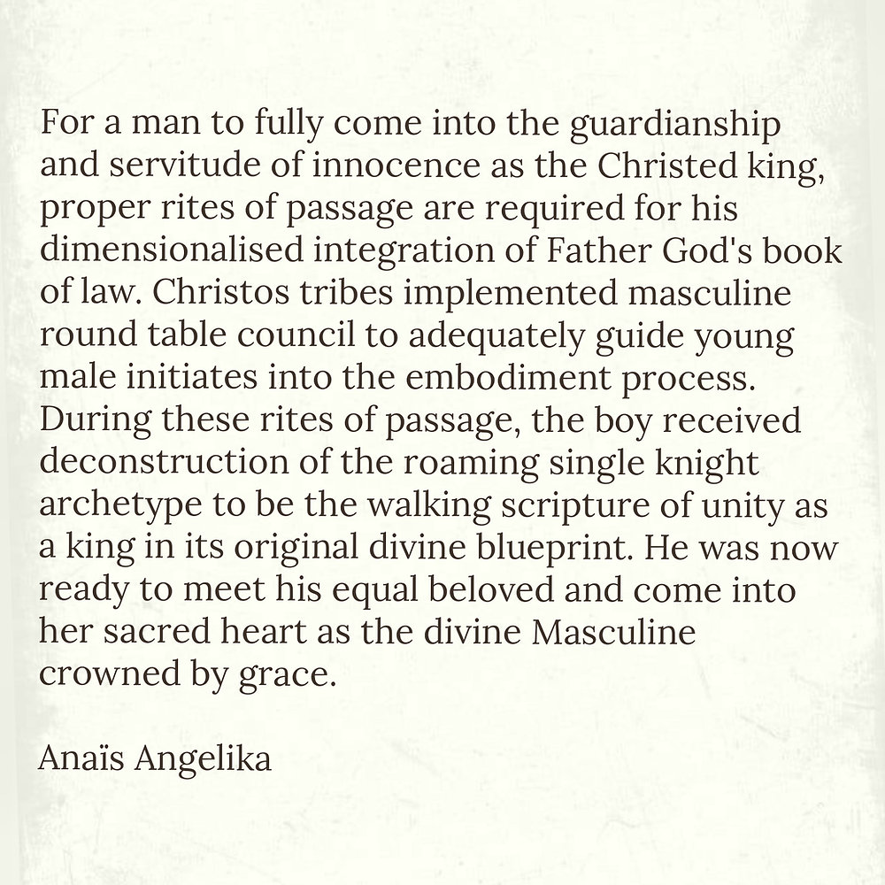 Male rites of passage