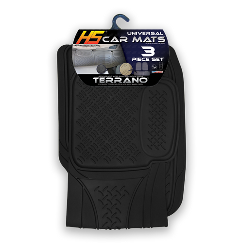 HS 3PC RUBBER MATS BLACK | Rezult Auto Shop