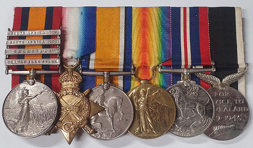 Excellent NZ QSA/NZEF Trio/WW2 Pair | Zealandia Medals