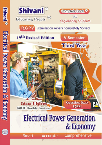 Electrical Power Generation & Economy (B.Tech 5th Sem EE 2023 Edition) | Shivani Publications