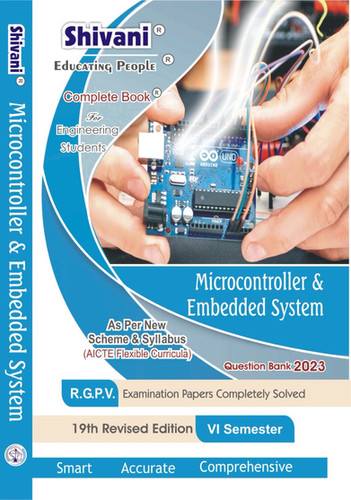 Microcontroller & Embedded Systems (B.Tech 6th Sem EC 2023 Edition) | Shivani Publications