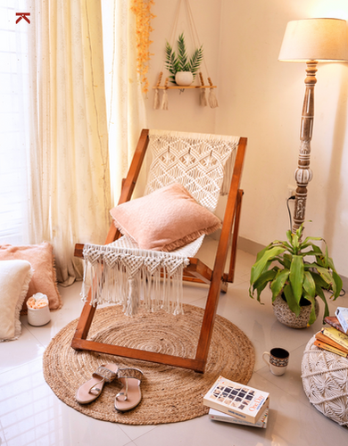 Macramé Lounge Chair | Karighar
